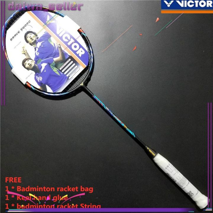 Original Victor Badminton Racket THRUSTER F Full Carbon Single Raket ...