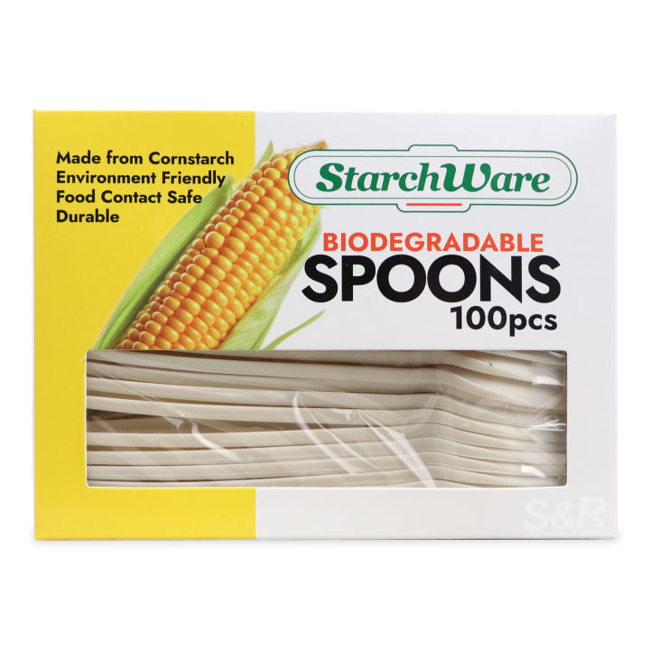 Starch Ware Biodegradable Spoons 100pcs | Lazada PH