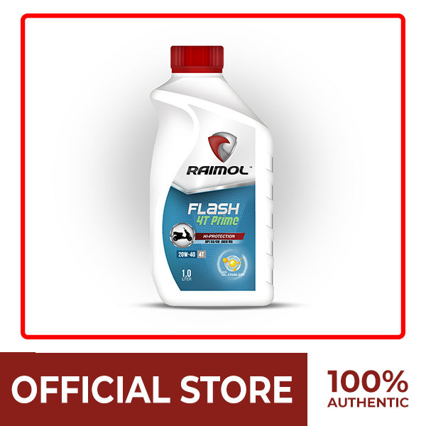 RAIMOL FLASH 4T PRIME 1L 20W40 SG CD 4 STROKE MOTORCYCLE ENGINE OIL ...