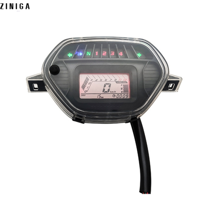 ZINIGA PNP Digital Meter Alpha Odometer Tachometer for Honda Wave 100 ...