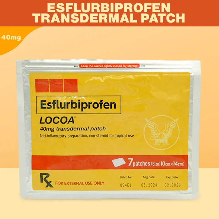 Locoa Esflurbiprofen Transdermal Patch (40mg) | Pain Relief Patch ...