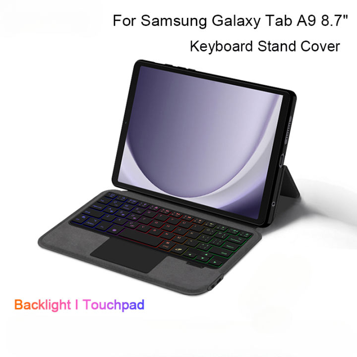 Wireless Bluetooth Touchpad Keyboard Case for Samsung Galaxy Tab A9 SM ...