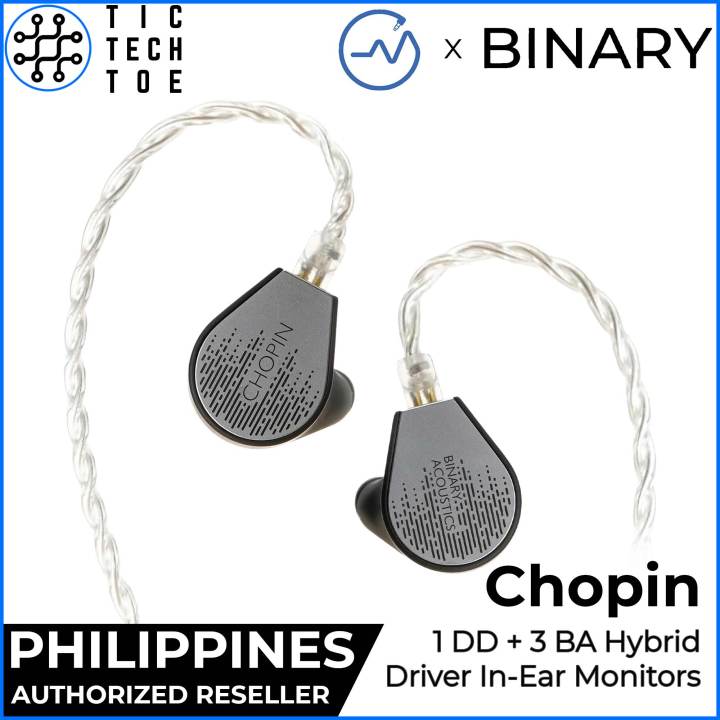 Binary x Gizaudio Chopin Hybrid Drivers 1 Dynamic + 3 Balanced Armature ...