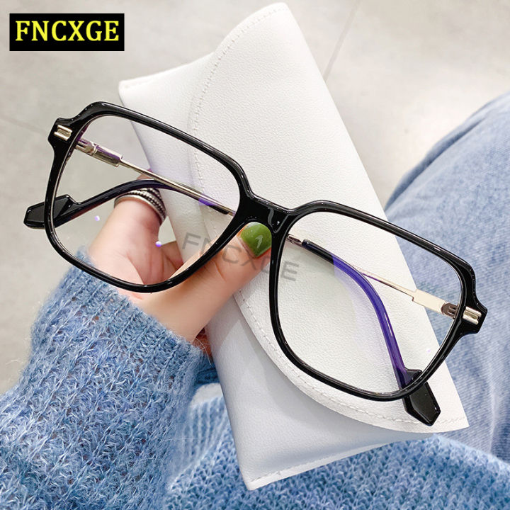 FNCXGE Blue Light Glasses Men Ladies Korean Style Fashion Oversized ...