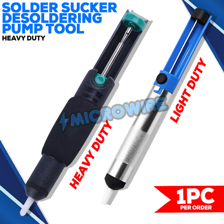 MW Light Heavy Duty Solder Cleaner Desoldering Desolder Welding Suction ...