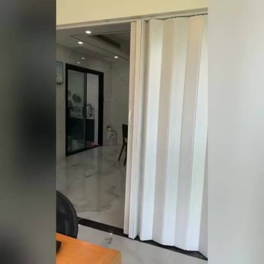 Accordion Sliding Door PVC folding door indoor household partition ...