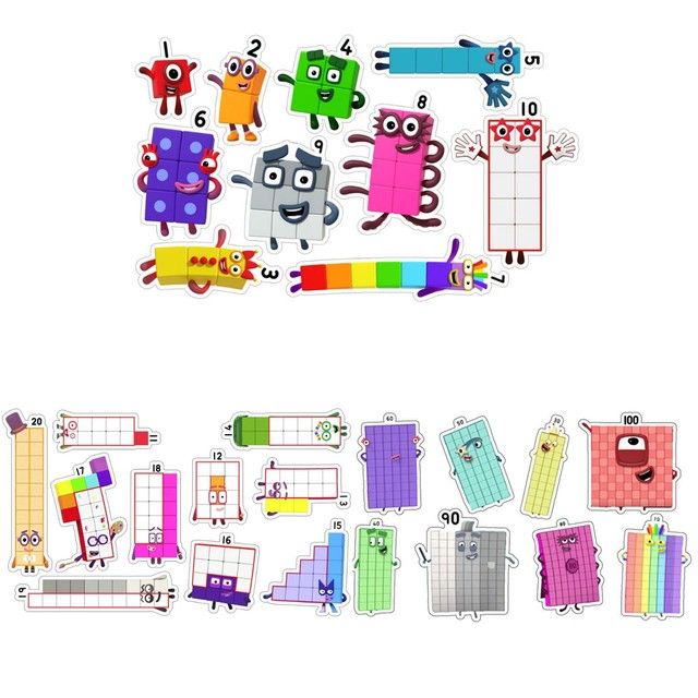 100pcs Numberblocks Multilink Linking Counting Cubes Snap | Lazada PH