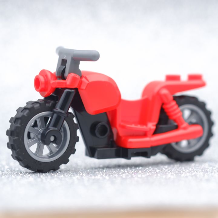 𝘗𝘓𝘖𝘠𝘉𝘙𝘐𝘊𝘒 - Red Motorcycle Chopper VEHICLE - LEGO® Minifigures ...