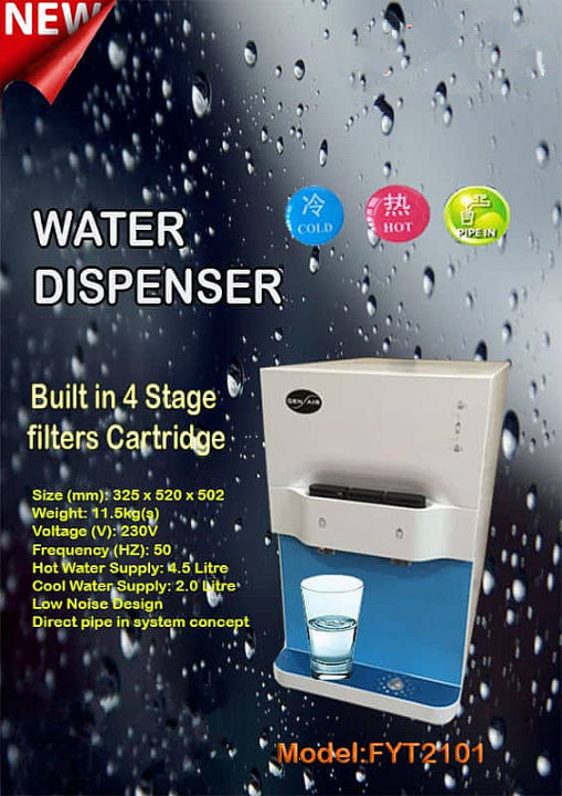 Gen Air FYT 2101 Water Dispenser Hot & Cold Compressor (Table Top) | Lazada