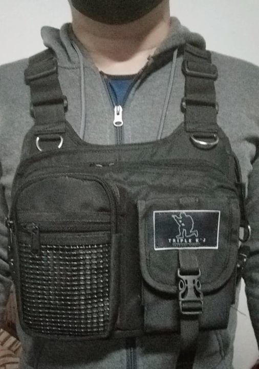 CHEST RIG BAG WITH HOLSTER QUICKDRAW +FREE UNIVERSAL INSIDE HOLSTER ...