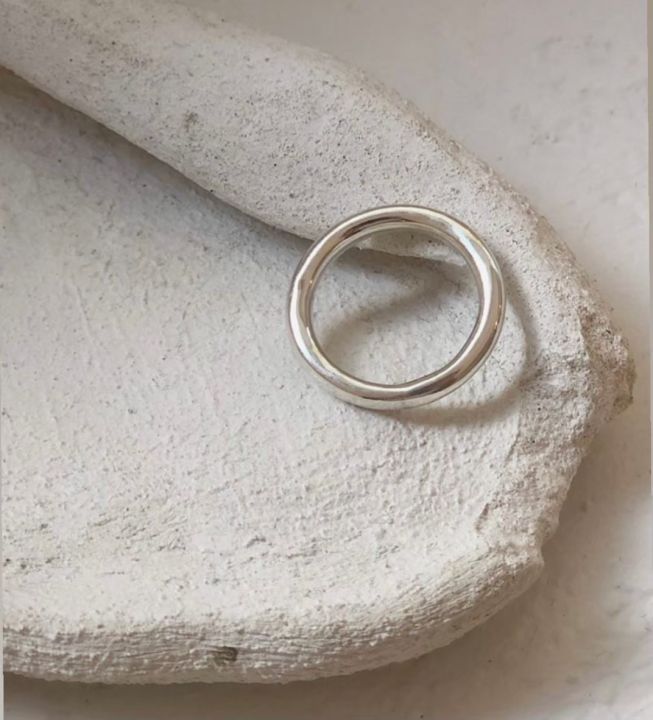 Dot ring handcrafted by minormood แหวนเงินแท้ 925 | Lazada.co.th