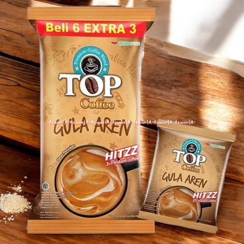 Top Coffee 6sachet Gula Aren Hitzz 3in1 Kopi Bubuk Susu Brown Sugar ...