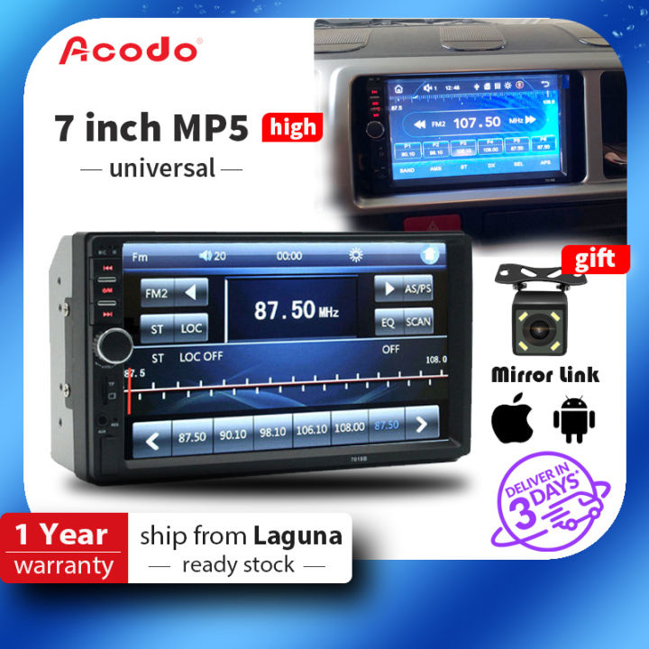 2din Stereo 7 inch Acodo 7018b Car Radio 2 DIN Touch Screen Multimedia Bluetooth Mirror Link USB ...