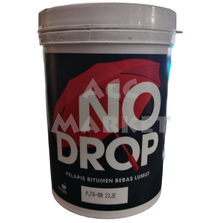 No Drop Bitumen Hitam Cat Tembok Rumah Nodrop 1kg | Lazada Indonesia