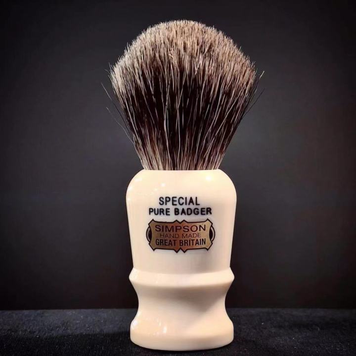 อังกฤษ Simpson Special S1 Pure Badger Simpson พิเศษ S1แปรงโกนขนแบดเจอร์ ...