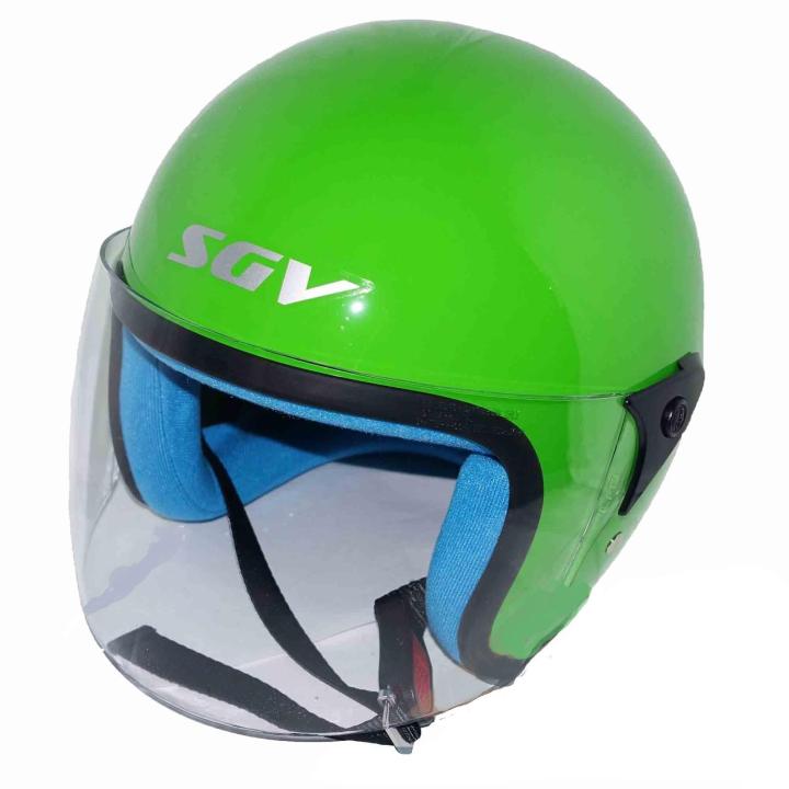 SGV Kid Kids Visorex Motorcycle Helmet (Green) | Lazada