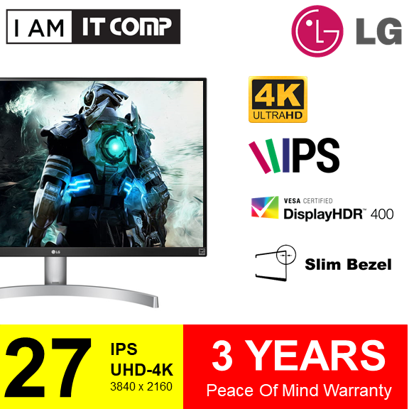 LG 27 Inch 27UL850W / 27UL850-W Class 4K UHD IPS LED Monitor with VESA ...