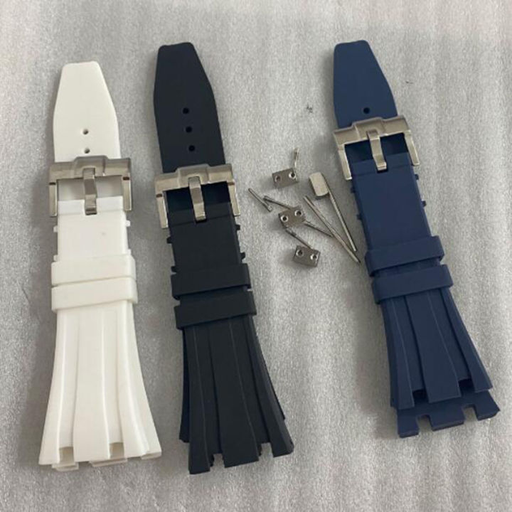 26mm Silicone Watch Strap Stainless Steel Buckle Watch Accessories ...