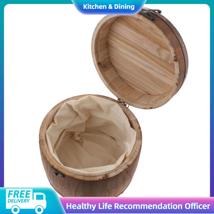 sharprepublic Barrel Food Storage Jar with Airtight Seal Lid, Vintage ...