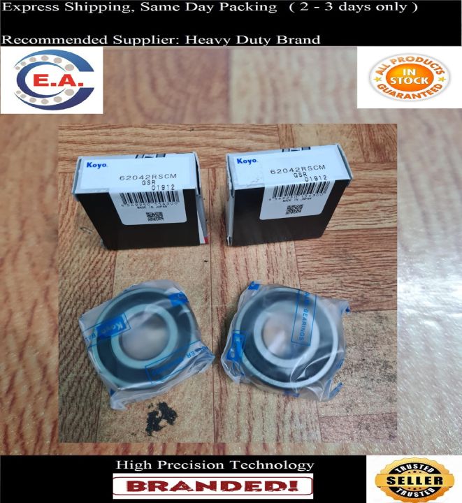 (2pcs) 6204 2rs Original Koyo Japan Bearing 20x47x14 62042RS 6204-2rs ...