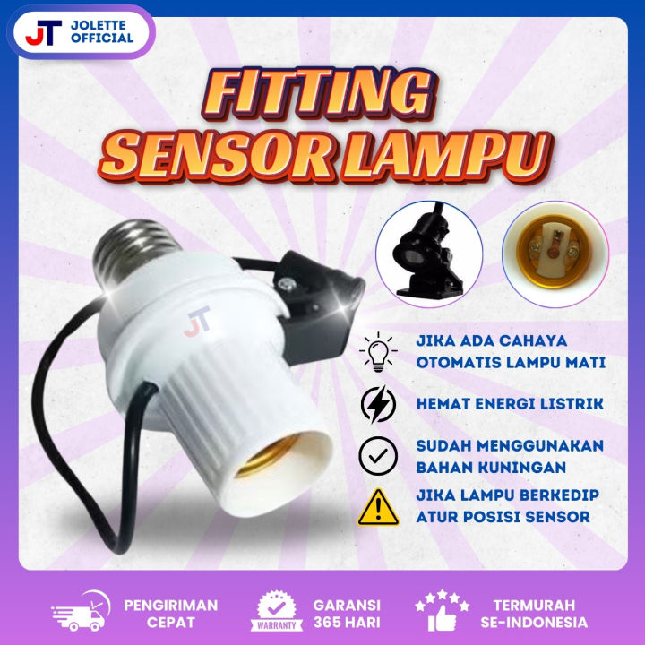 JOLETTE Fitting Sensor Lampu/ Fitting Sensor Siang Malam Fitting Lampu ...