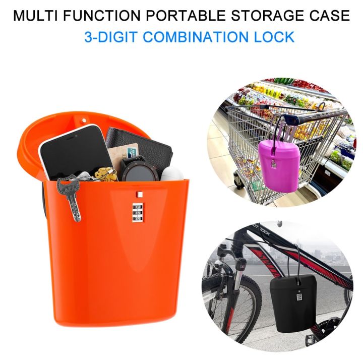 Creative 2L Portable Safe Case Bucket 3-digit Combination Lock With ...