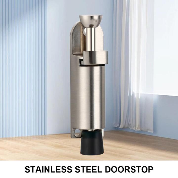 【Freeshipping】Telescopic Door Stopper Spring Loaded Heavy Duty Stopper ...
