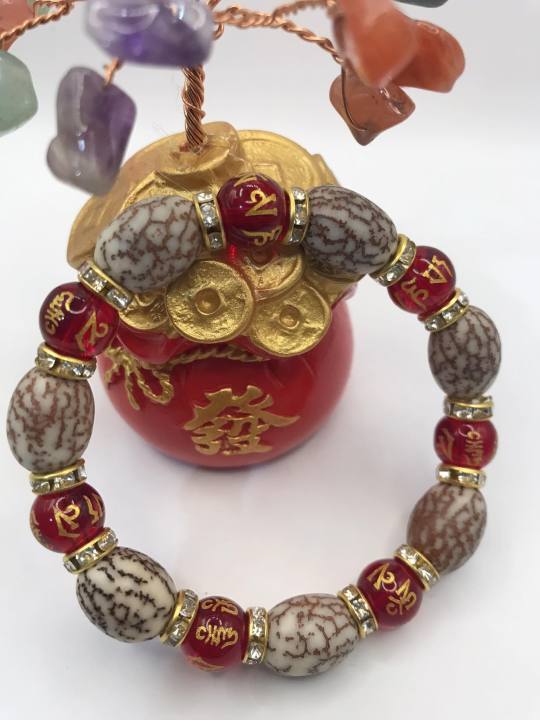 Red Mantra Bracelet With Buto Ng Sinukuan With Ritual Bless And Cleanse Lazada Ph
