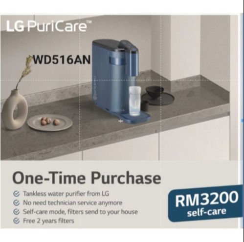 LG PuriCare WD516AN Tankless Water Purifier with 4 stages Filtration ...