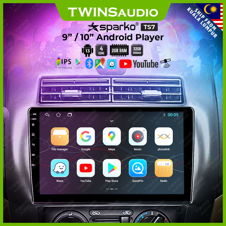 Sparko Car Android player TS7 9” / 10” IPS Touch Screen HD Car ...