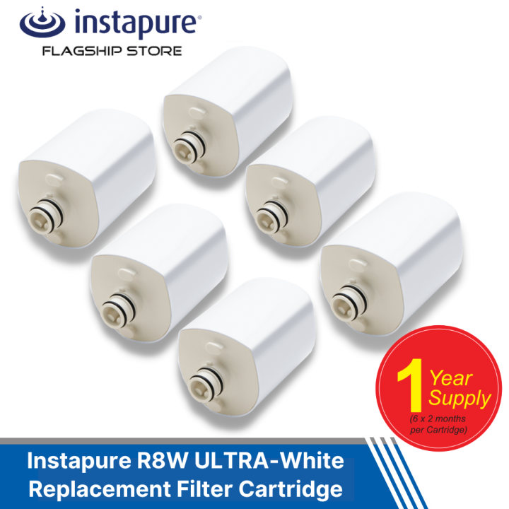 Instapure R8W-6 ULTRA-White Replacement Filter Cartridge (1 Year Supply ...
