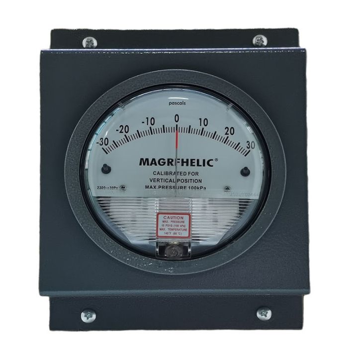 Original round pointer differential pressure gauge for PCR laboratory mechanical air ...