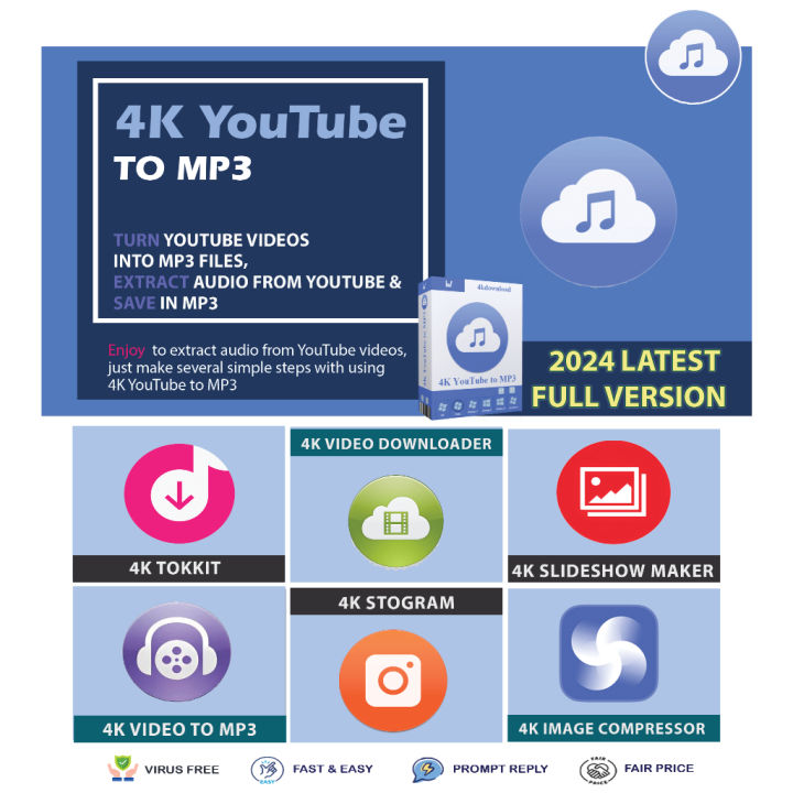 4K YouTube to MP3 Pro 5.4 2024 Latest Full Version | Lifetime Use ...