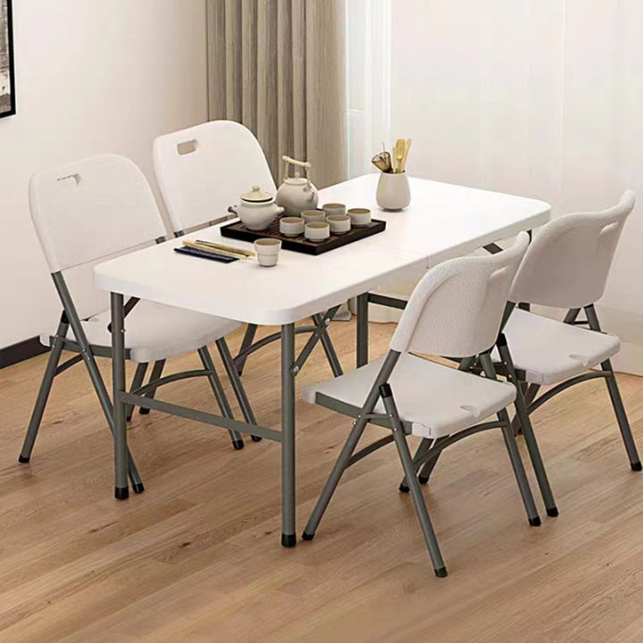 Folding Table 6ft Heavy Duty Foldable Table Outdoor Portable Folding ...