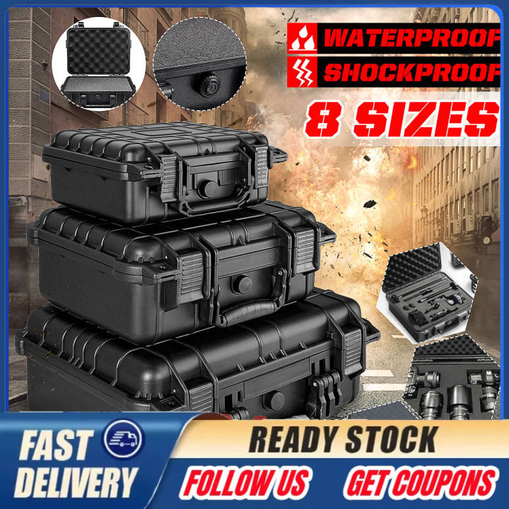 【🇵🇭LOCAL SHIP】Rigid Waterproof ABS Safety Tool Box With Plaid Cotton ...