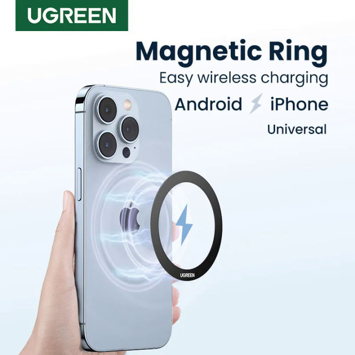 UGREEN Magnetic Metal Ring untuk Magsafe 15 14 13 Pro Android efon ...