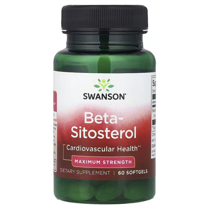 Swanson, Beta-Sitosterol, Maximum Strength, 60 Softgels (160 mg per ...