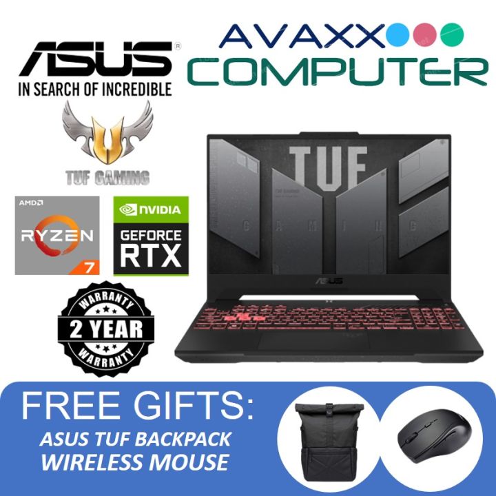Asus TUF Gaming A15 FA507R-EHN039W 15.6'' FHD 144Hz Gaming Laptop ...