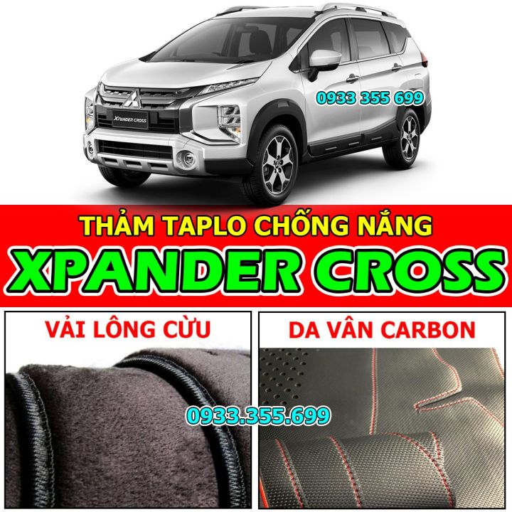 Thảm Taplo MITSUBISHI XPANDER CROSS bằng Nhung lông, Da vân Carbon, Da ...
