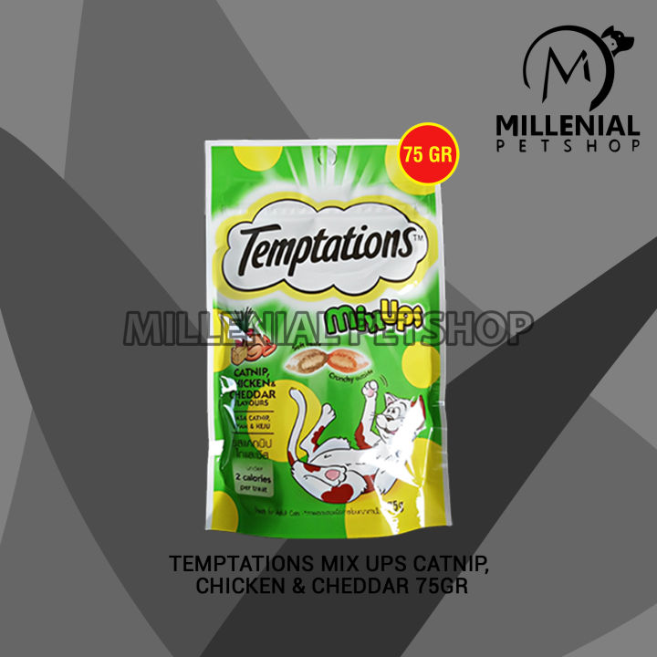 Snack Cemilan Kucing Cat Treat Temptations Mix Up 75 Gram | Lazada ...