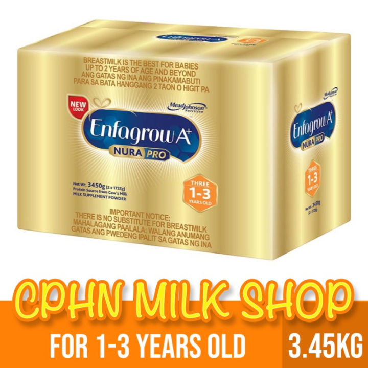 Enfagrow A+ Three NuraPro 3.45kg | 2.75kg |2.3kg | 1.725kg | 1.15kg 1-3 ...
