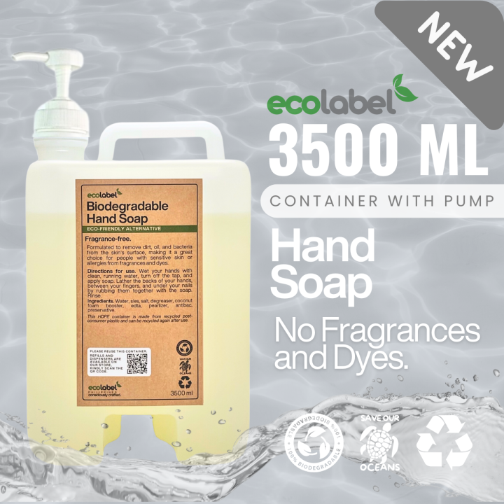 Eco-friendly Liquid Hand Soap Fragrance-Free Unscented 100% ...