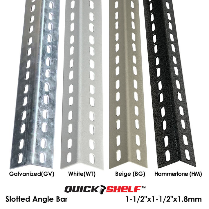 QS 38mm SLOTTED ANGLE BAR (LONG 8ft/10ft)1.5"x1.5"x1.8mm QS712 DIY ...