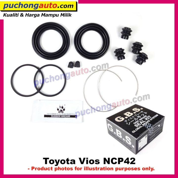 Toyota Vios NCP42 - 51.5mm - Front Disc Brake Depan Caliper Rebuild ...