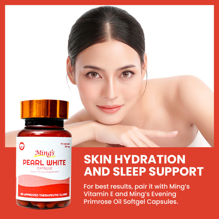 Mings Pearl White Capsule 250mg ( Whitening Capsule ) BUY 1GET 1 FREE ...