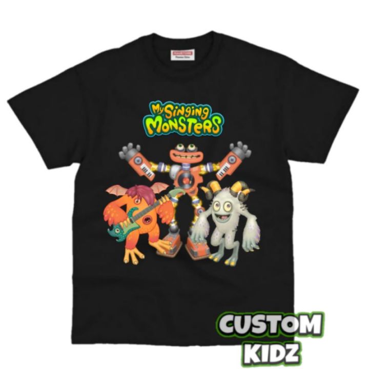 🤗 เสื้อยืด พิมพ์ลาย My singing Monsters สําหรับเด็ก 100-150cm | Lazada ...
