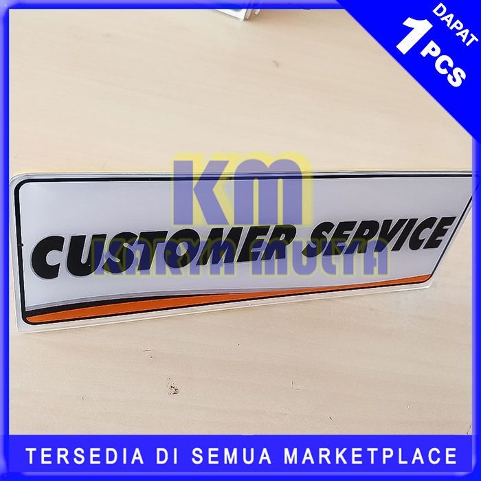 Papan Meja Customer Service Papan Nama Meja Akrilik Papan Meja CS - KM ...