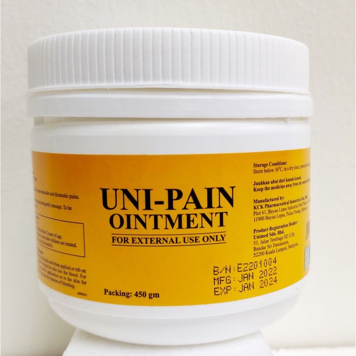 UNI-PAIN Ointment 450gm (for the temporary relief of minor muscular and ...