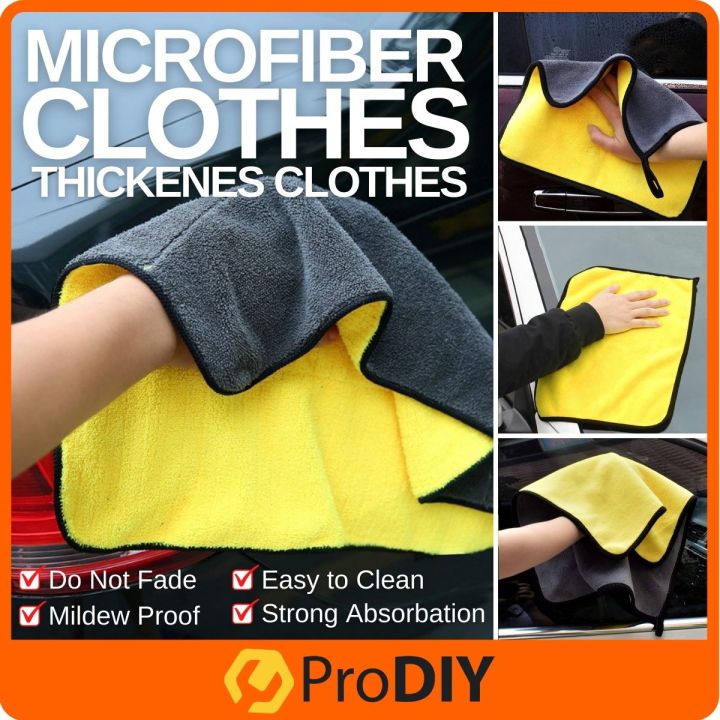 Super Thick Microfiber Car Cleaning Towel Car Wash Cloth Wax Polishing ...