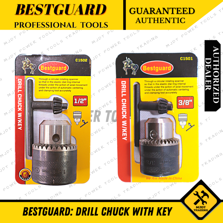 BESTGUARD HEAVY DUTY DRILL CHUCK WITH KEY | Lazada PH